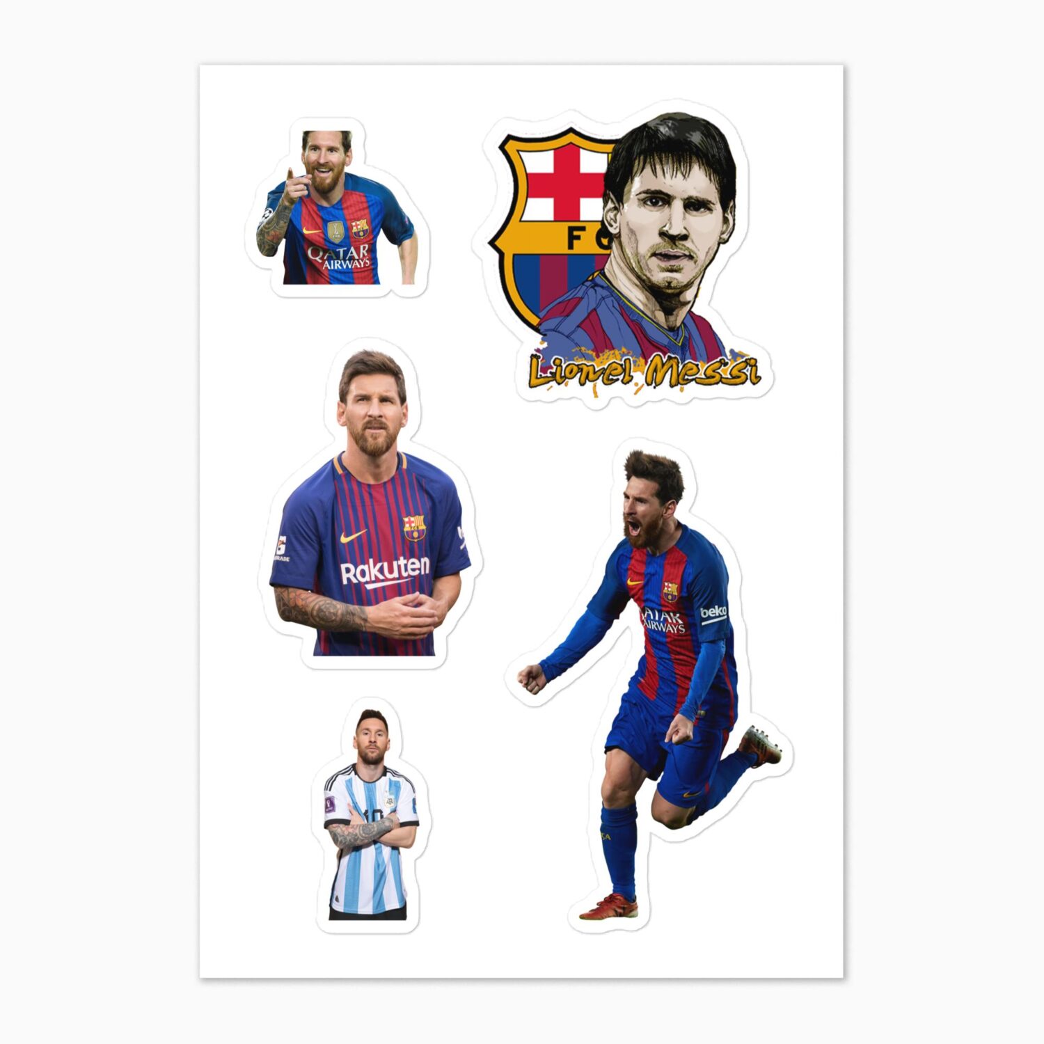 Lionel Messi Sticker, Best Cute Sticker Sheet - Tprintable